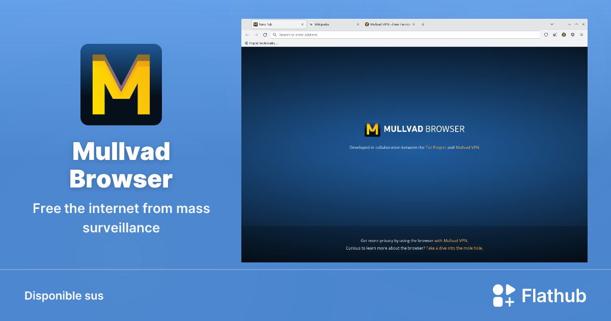 Install Mullvad Browser on Linux | Flathub