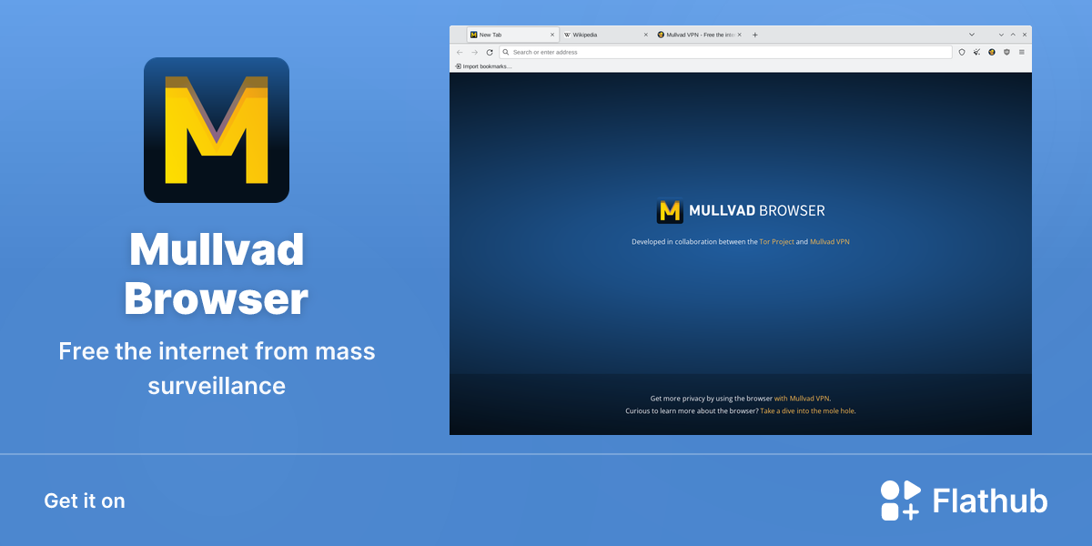 Install Mullvad Browser on Linux | Flathub