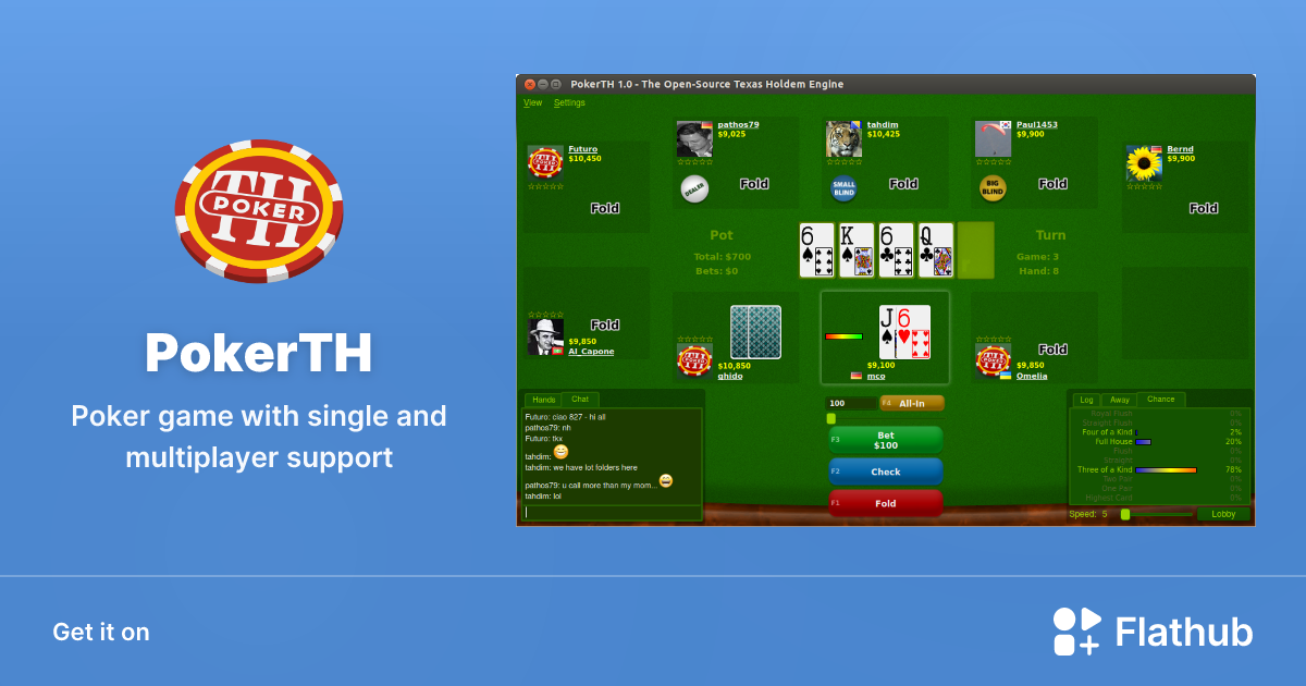 Install PokerTH on Linux | Flathub