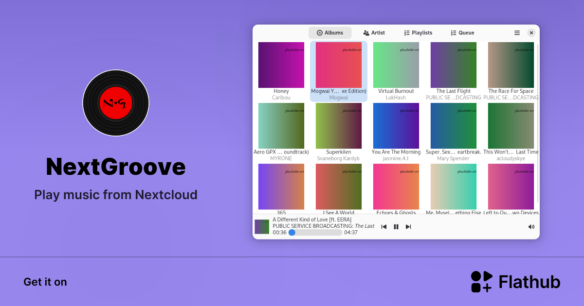 Install NextGroove on Linux | Flathub