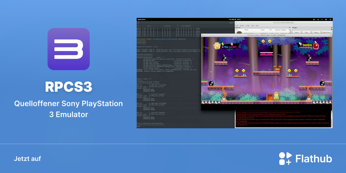 RPCS3 auf Linux installieren | Flathub