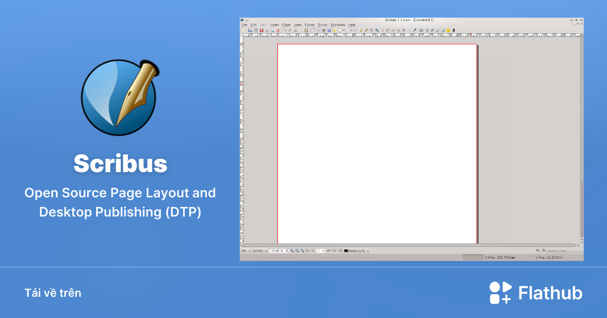 Cài đặt Scribus trên Linux | Flathub