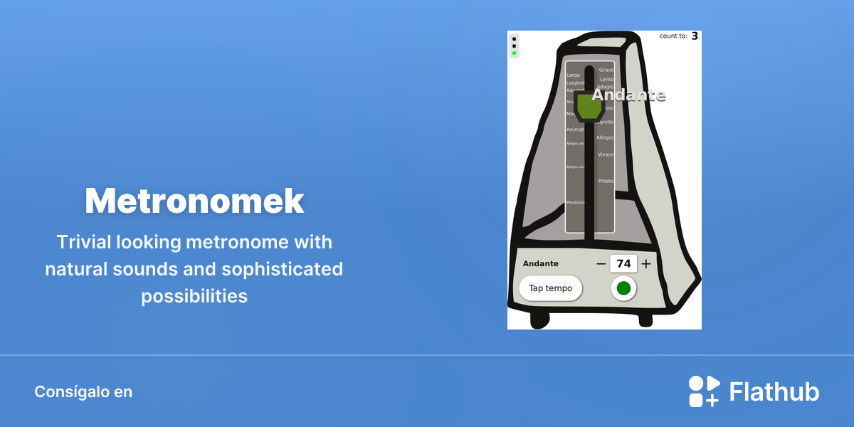 Instalar Metronomek en Linux | Flathub