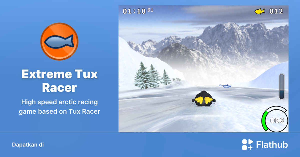 Memasang Extreme Tux Racer di Linux | Flathub