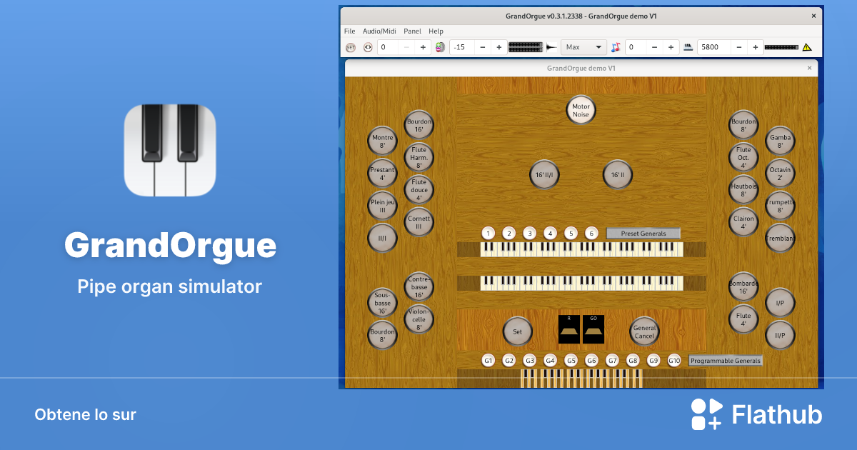 Installar GrandOrgue in Linux | Flathub