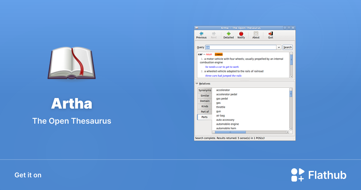 Install Artha on Linux | Flathub