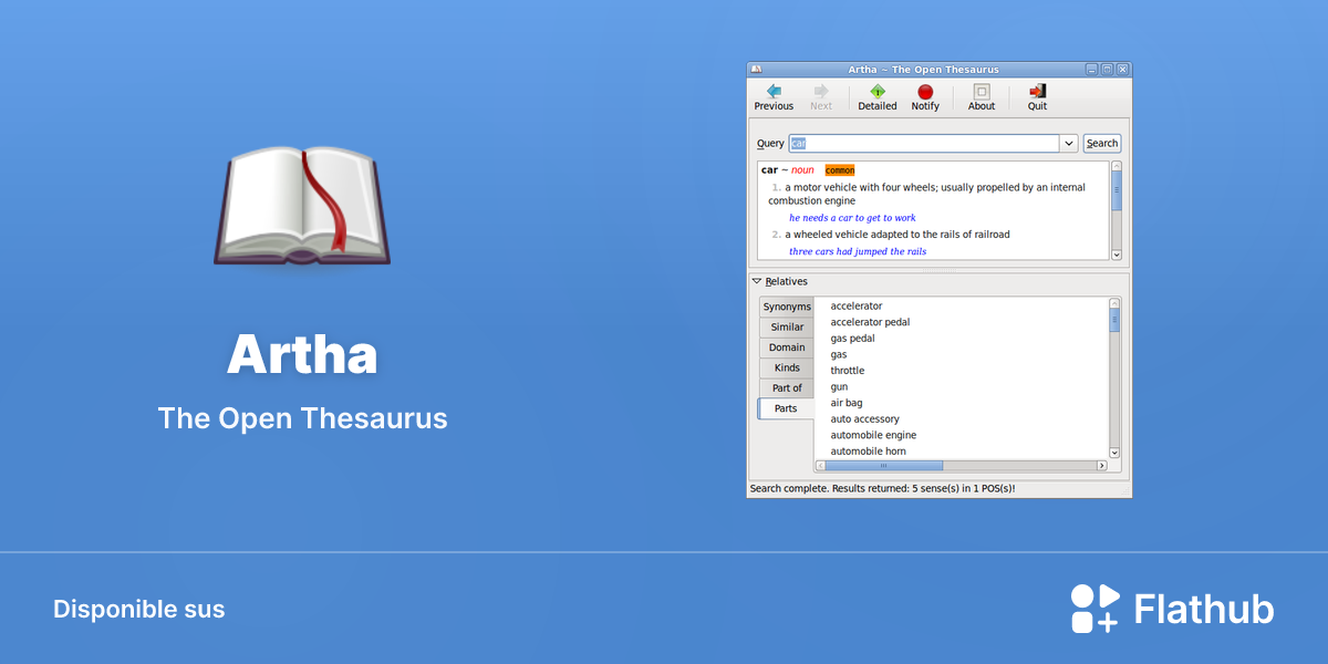 Installar Artha sus Linux | Flathub