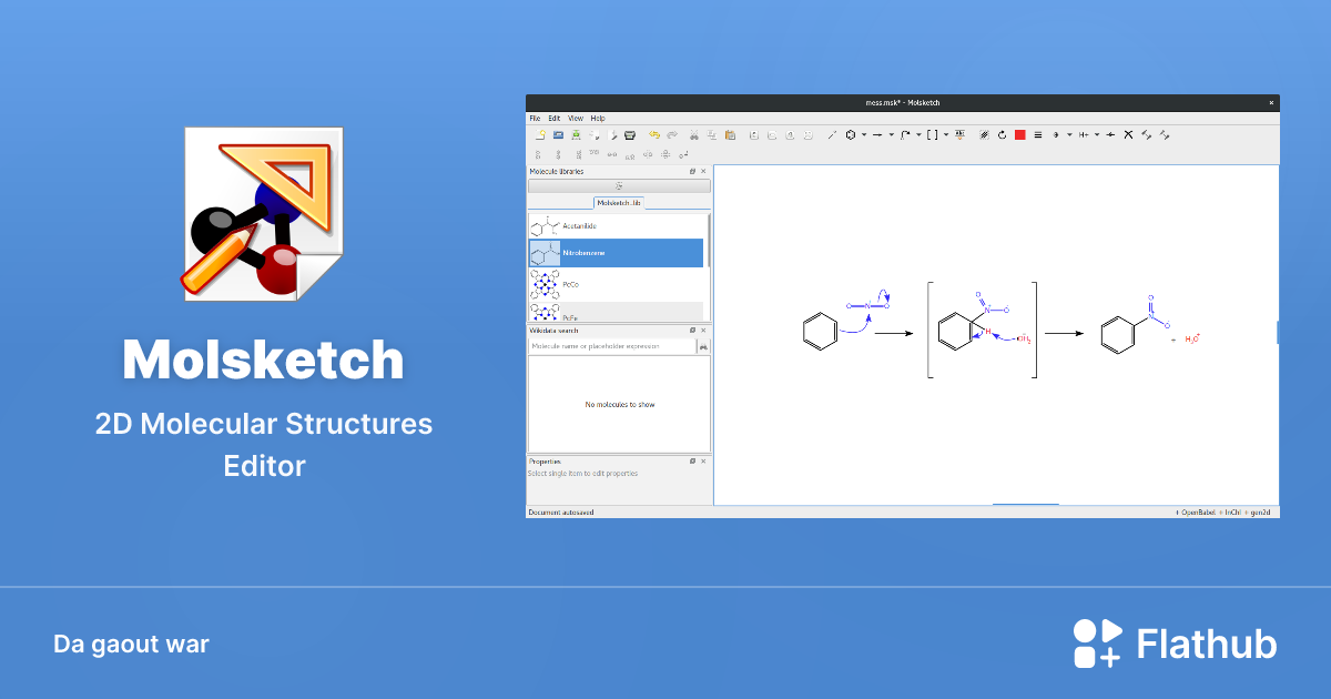 Install Molsketch on Linux | Flathub