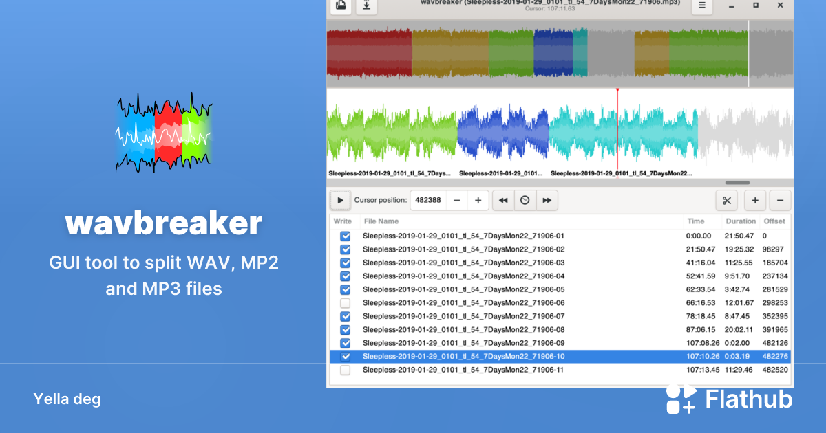 Asebded n wavbreaker ɣef Linux | Flathub