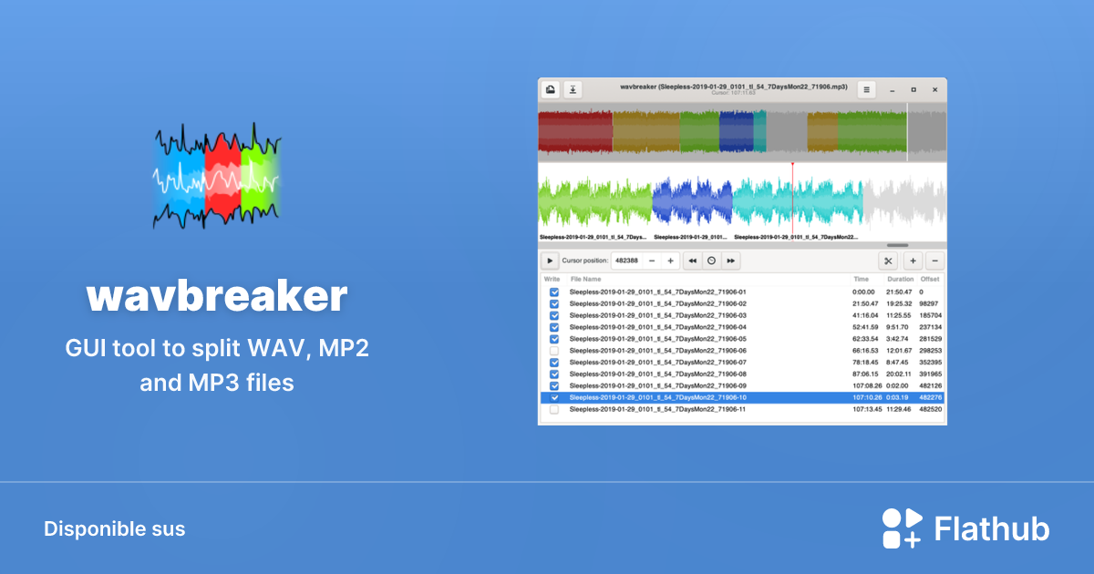 Installar wavbreaker sus Linux | Flathub