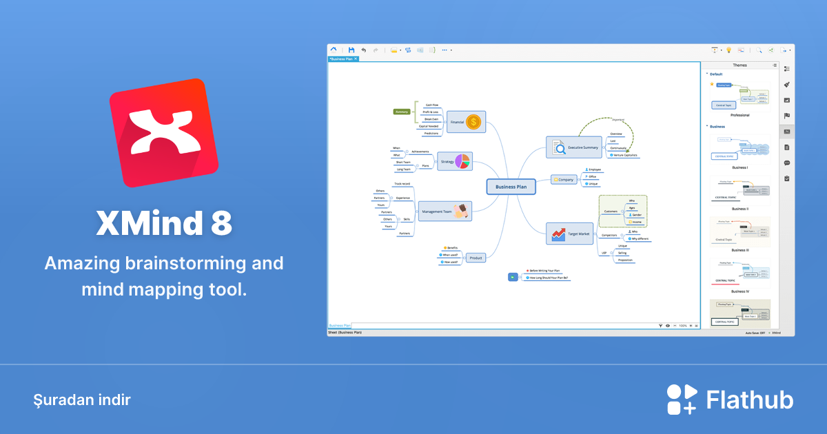 XMind 8 uygulamasını Linux'ta kur | Flathub