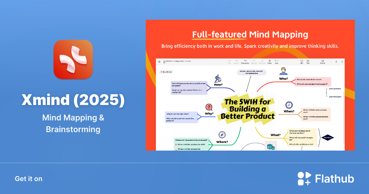 Install Xmind (2024) on Linux | Flathub