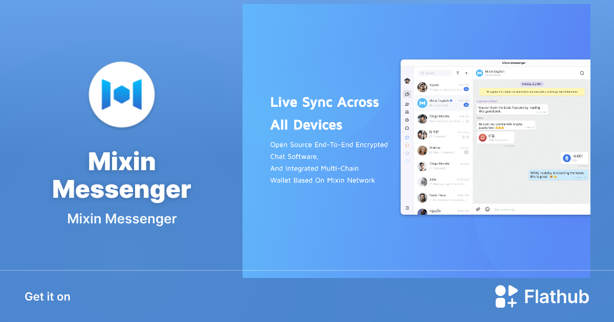 نزّل Mixin Messenger على لينكس | فلاتهب