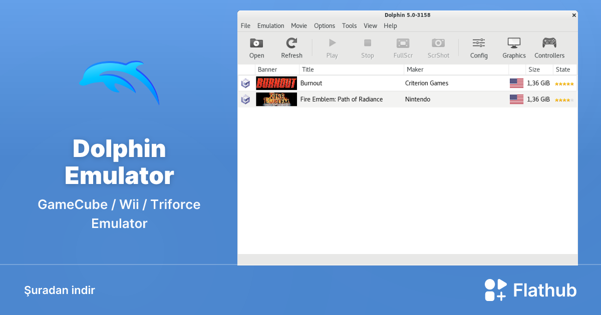 Dolphin Emulator uygulamasını Linux'ta kur | Flathub