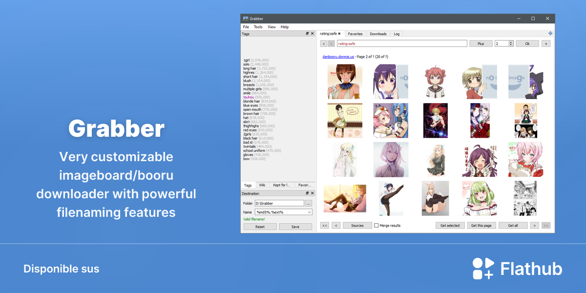 Installar Grabber sus Linux | Flathub