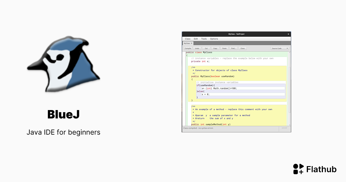 Install BlueJ on Linux | Flathub