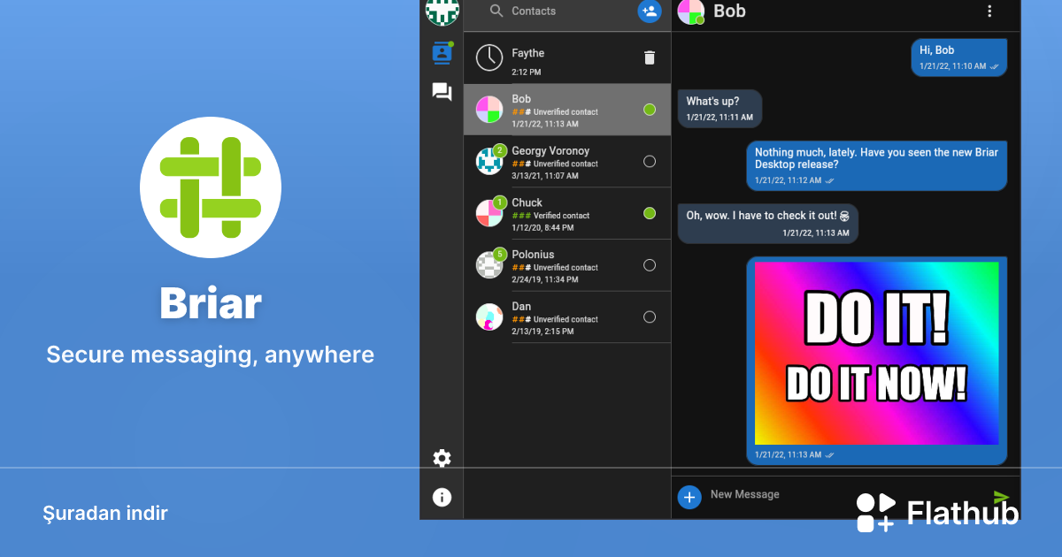 Briar uygulamasını Linux'ta kur | Flathub