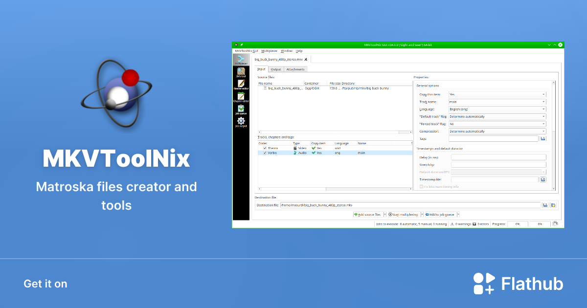 نزّل MKVToolNix على لينكس | فلاتهب