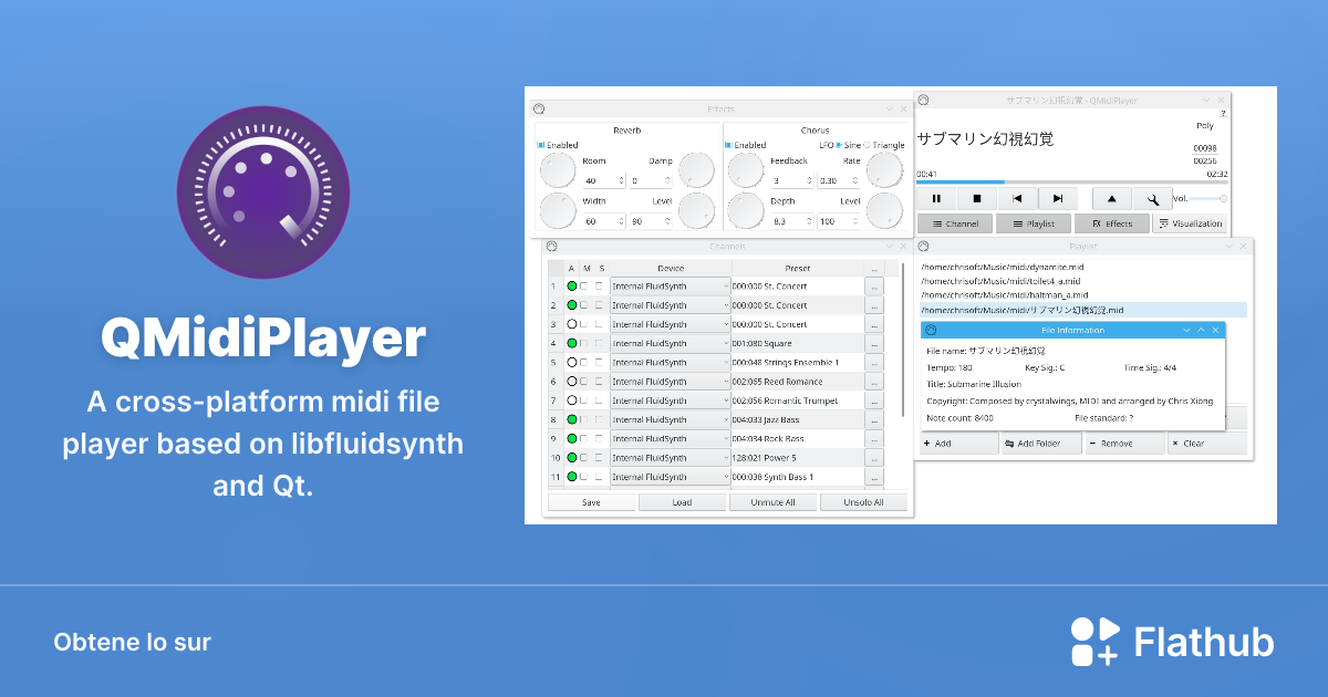 Installar QMidiPlayer sur Linux | Flathub