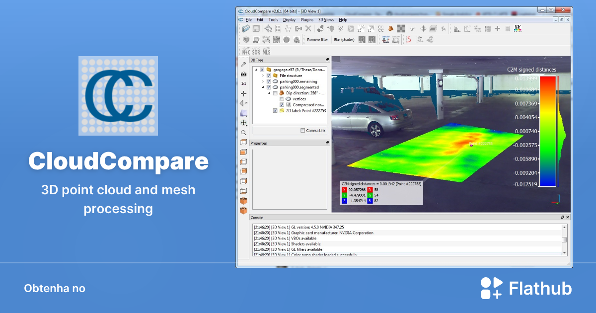 Instalar CloudCompare no Linux | Flathub