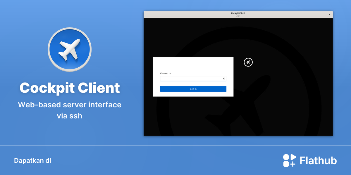 Memasang Cockpit Client di Linux | Flathub