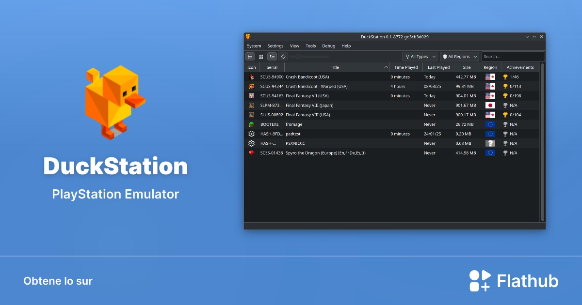 Installar DuckStation sur Linux | Flathub