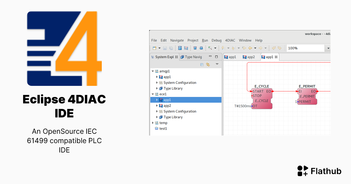 Instalar Eclipse 4DIAC IDE en Linux | Flathub