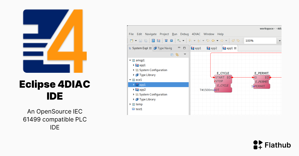 在 Linux 上安装 Eclipse 4DIAC IDE | Flathub