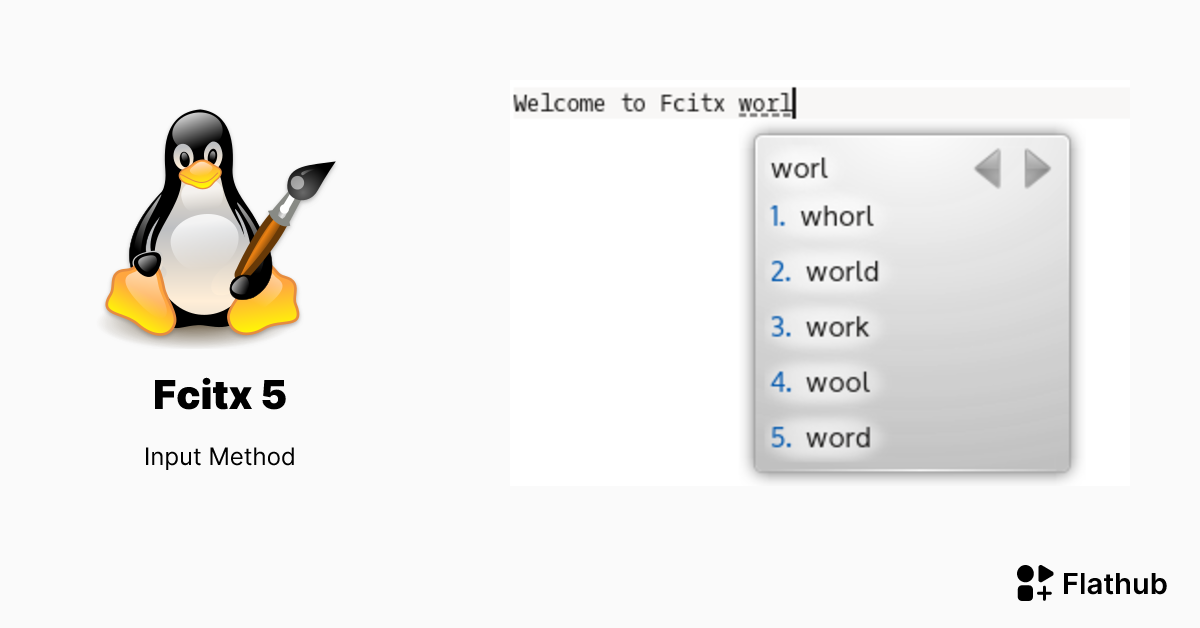 Fcitx 5 uygulamasını Linux'ta kur | Flathub