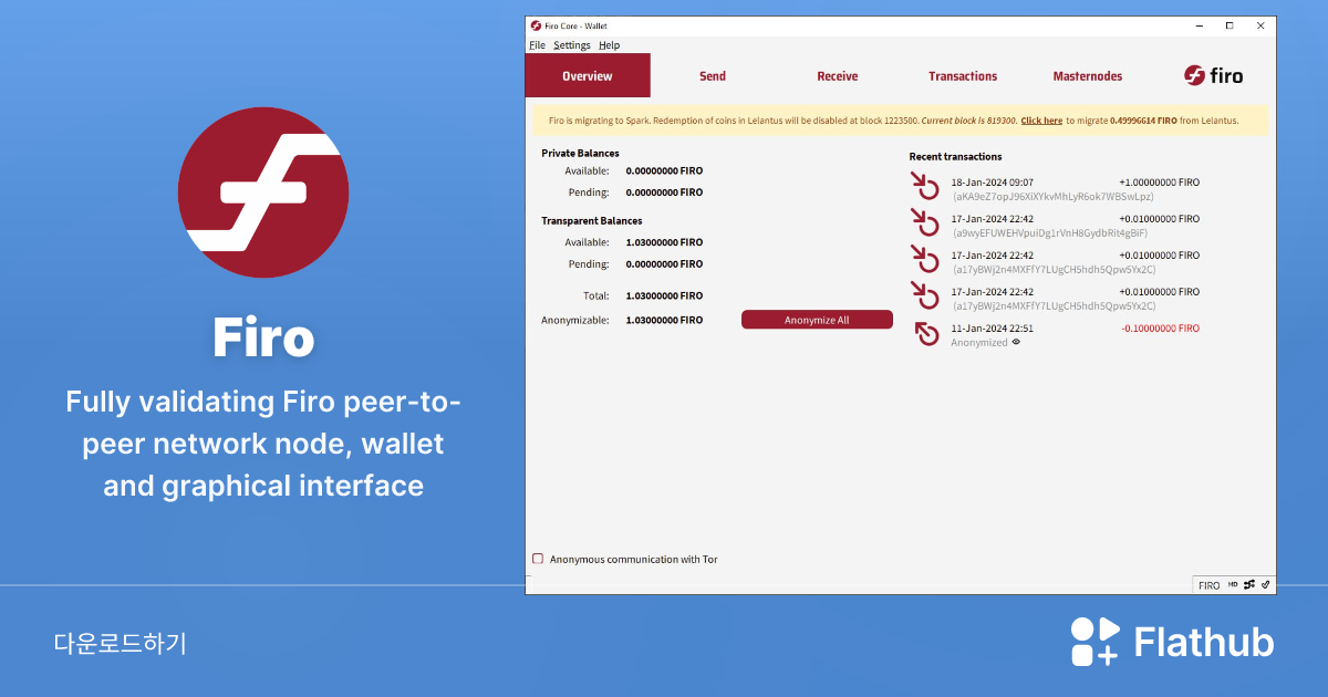Install Firo on Linux | Flathub
