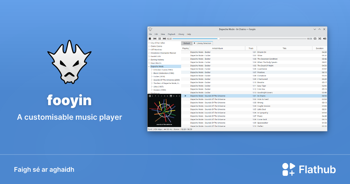 Suiteáil fooyin ar Linux | Flathub