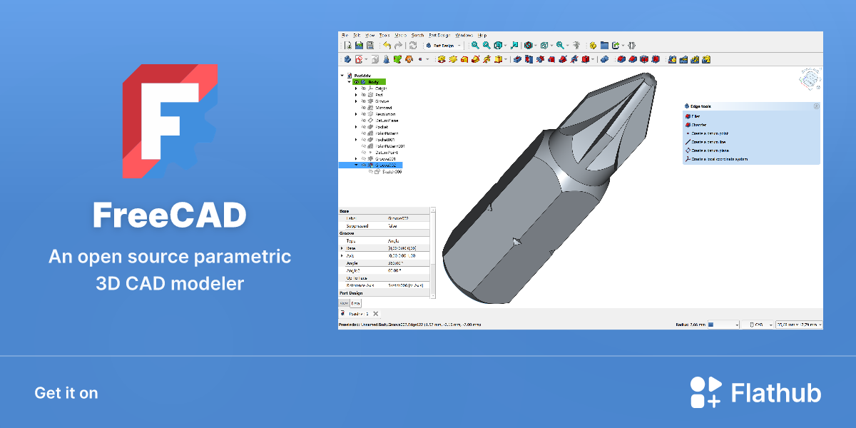 Install FreeCAD on Linux | Flathub
