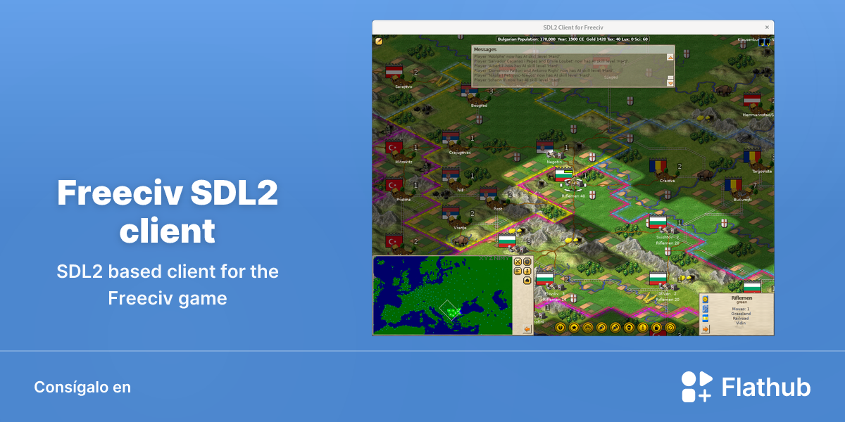 Instalar Freeciv SDL2 client en Linux | Flathub