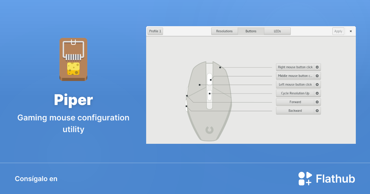 Instalar Piper en Linux | Flathub