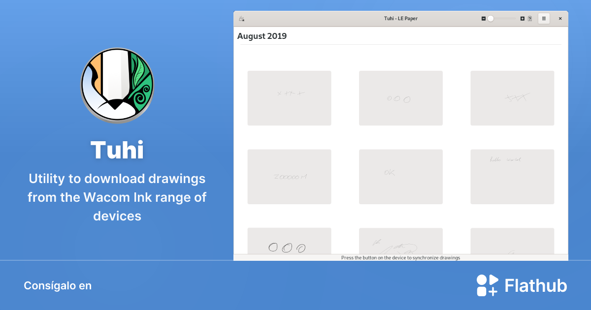 Instalar Tuhi en Linux | Flathub