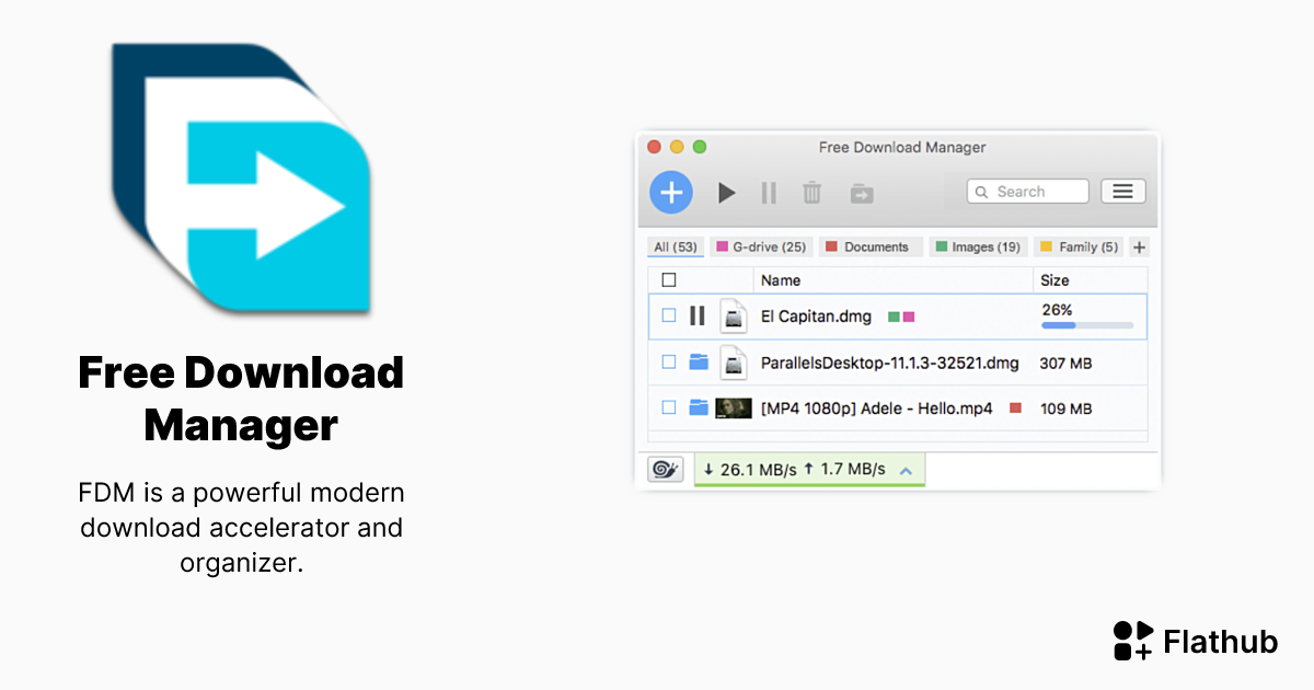 Install Free Download Manager on Linux | Flathub