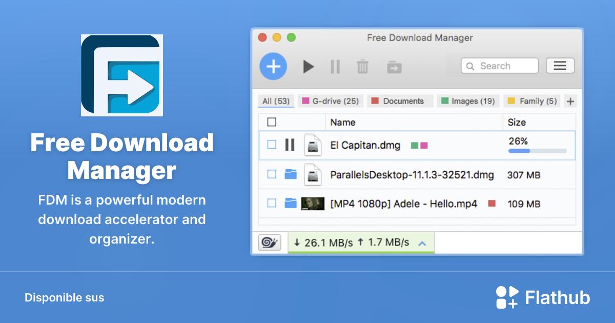 Installar Free Download Manager sus Linux | Flathub