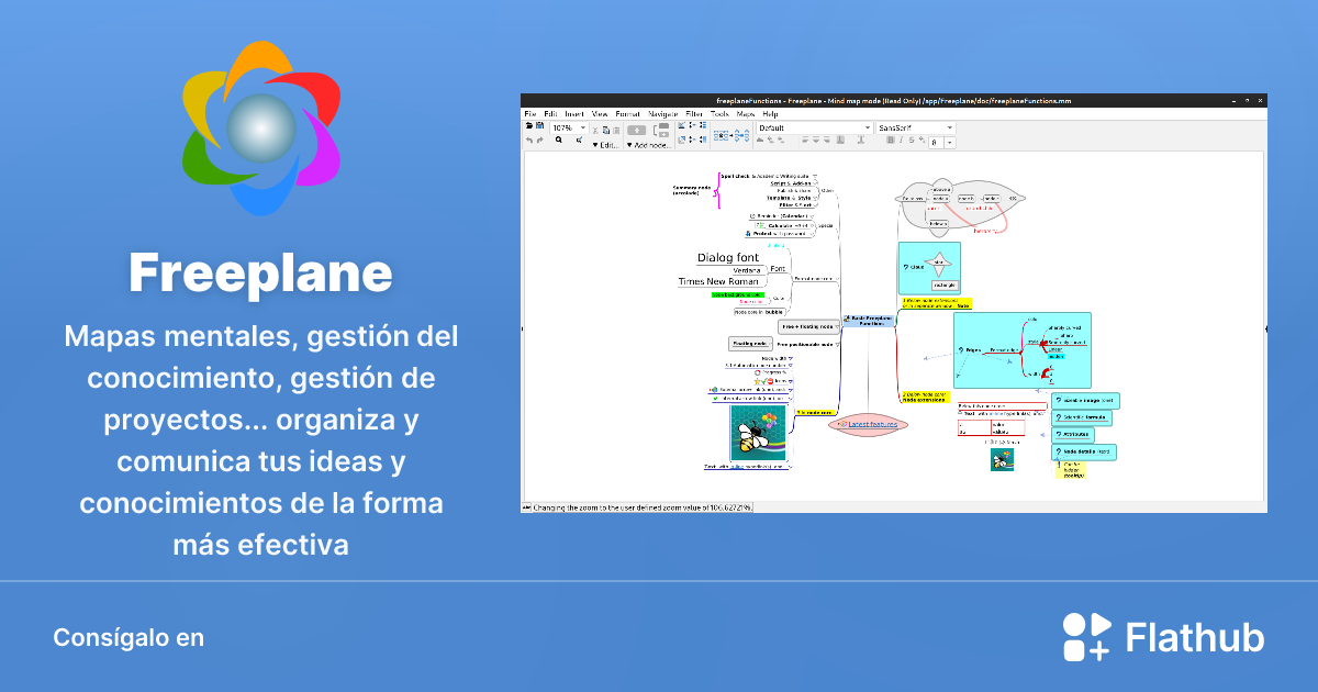 Instalar Freeplane en Linux | Flathub