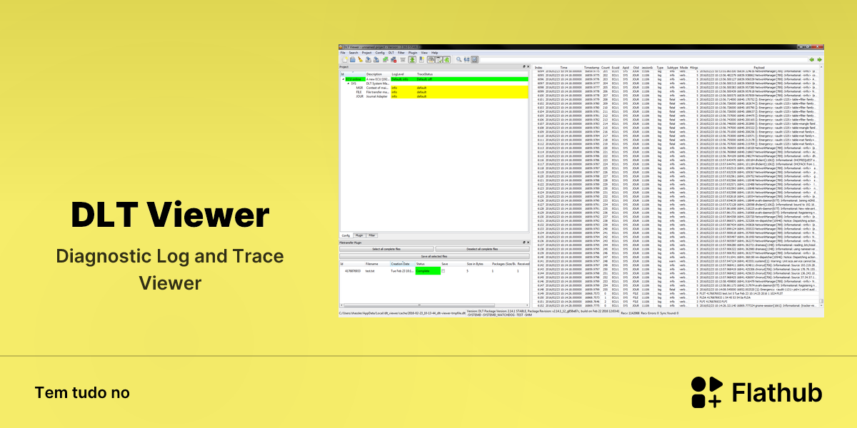 Instalar DLT Viewer no Linux | Flathub