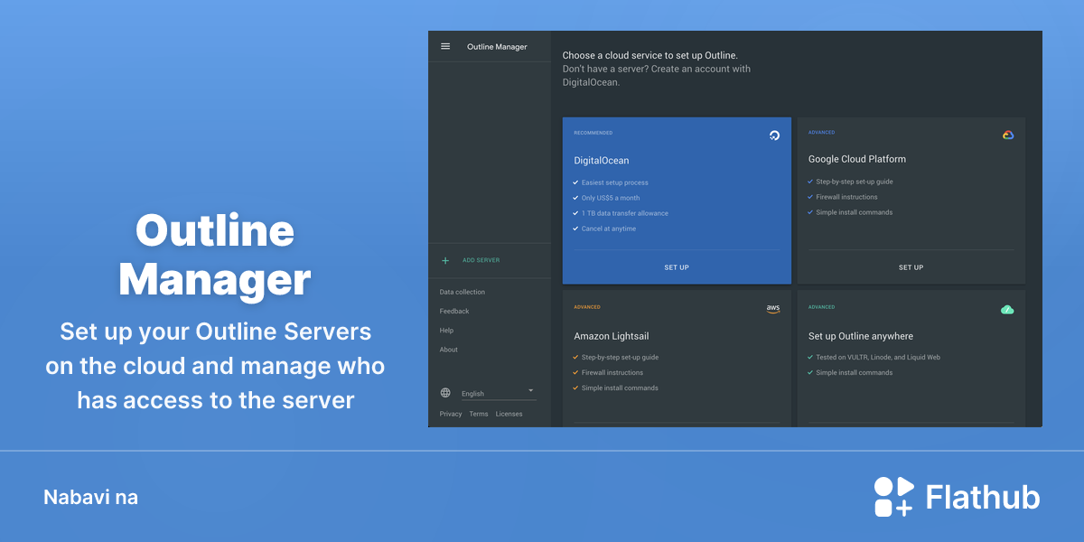 Instaliraj aplikaciju Outline Manager na Linux | Flathub