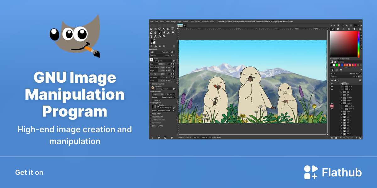 Install GNU Image Manipulation Program on Linux | Flathub