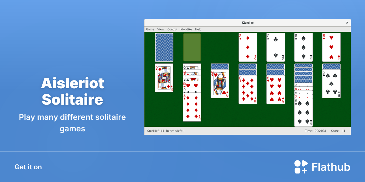 Install Aisleriot Solitaire on Linux | Flathub