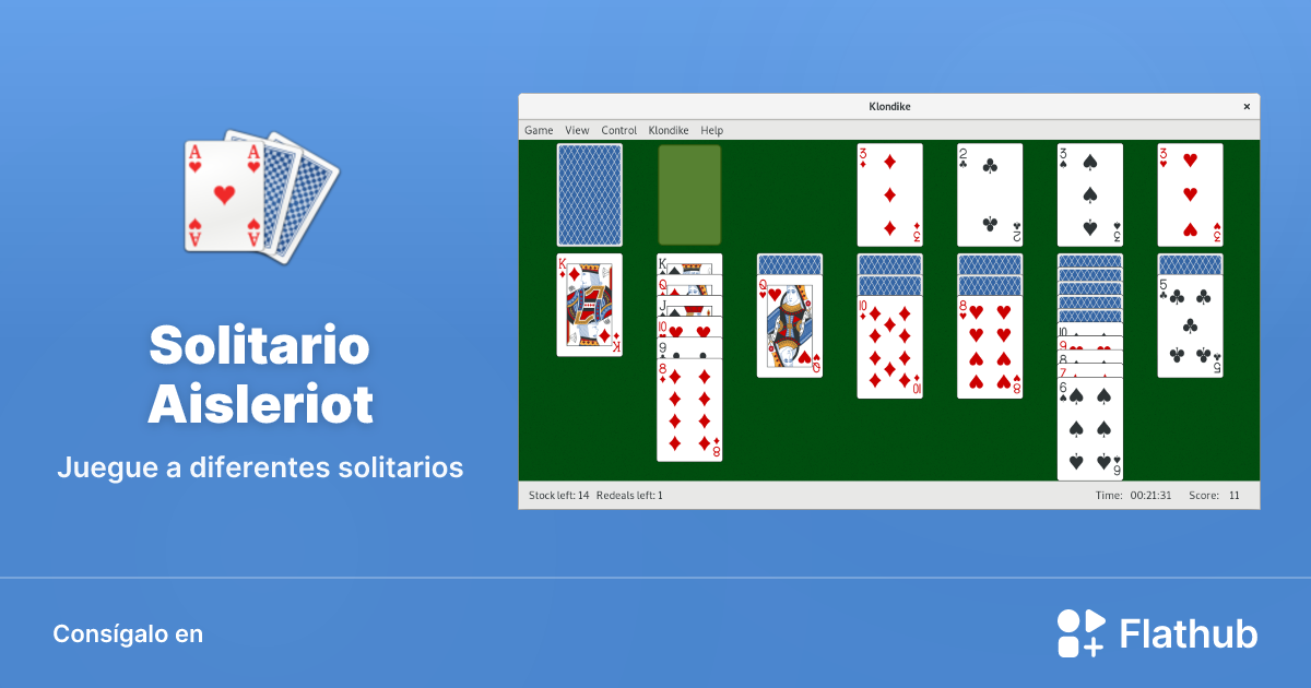 Instalar Solitario Aisleriot en Linux | Flathub