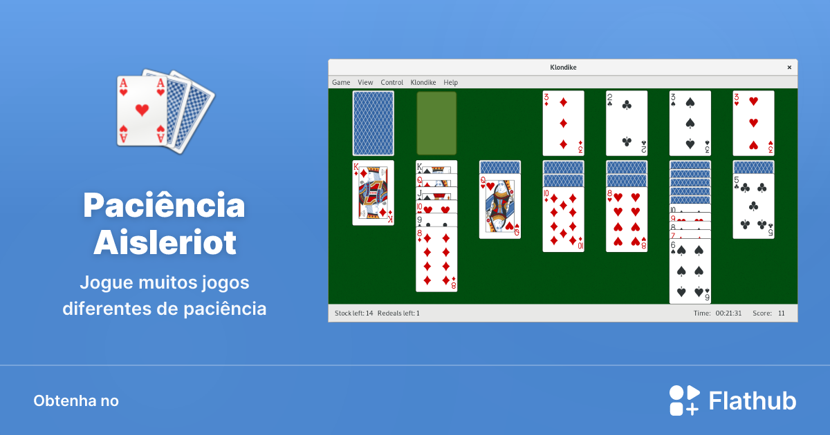 Instalar Paciência Aisleriot no Linux | Flathub