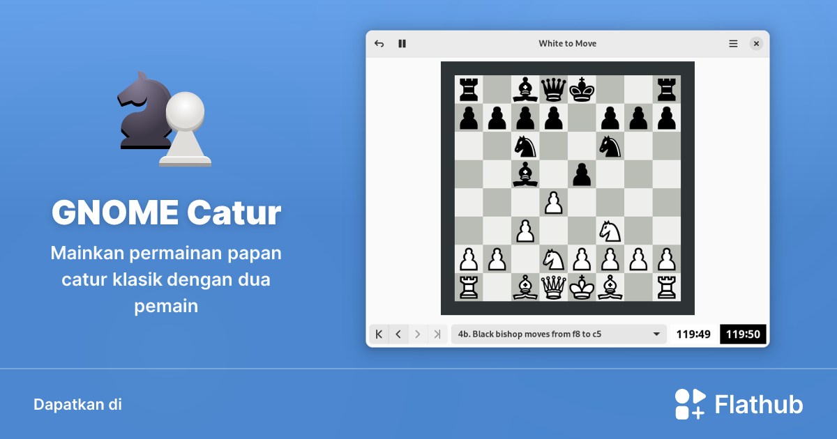 Menginstal GNOME Catur di Linux | Flathub