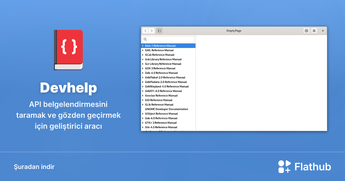 Devhelp uygulamasını Linux'ta kur | Flathub