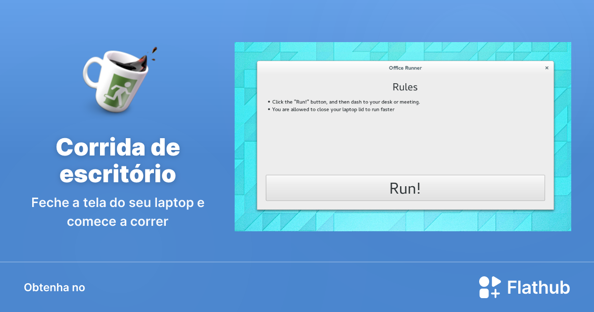 Instalar Corrida de escritório no Linux | Flathub