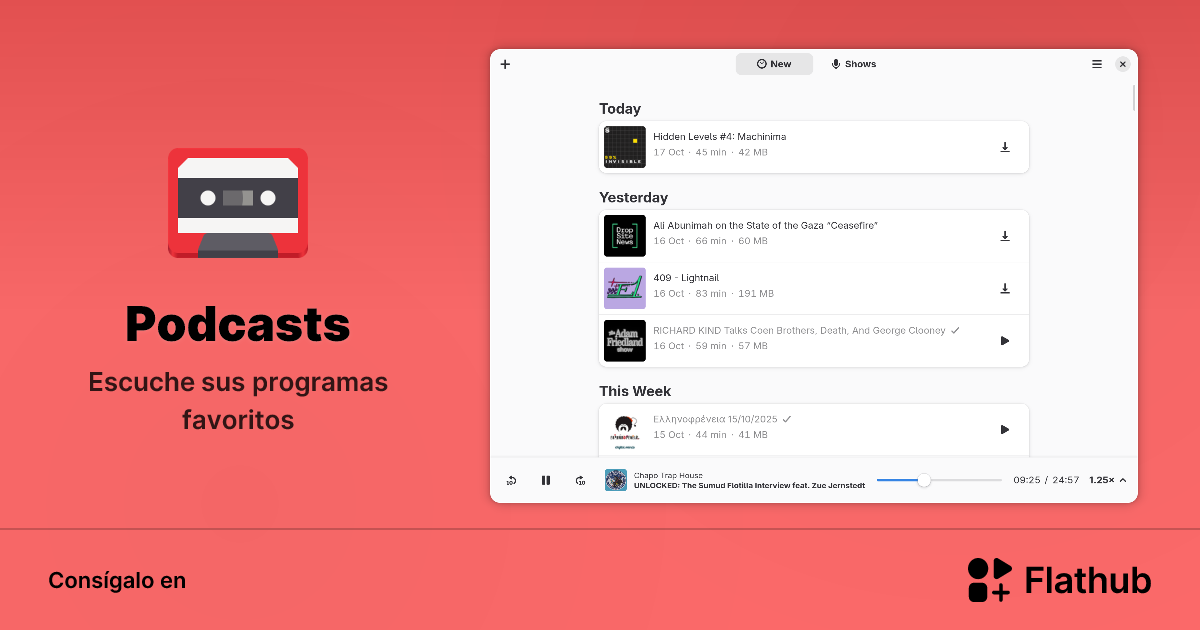 Instalar Podcasts en Linux | Flathub