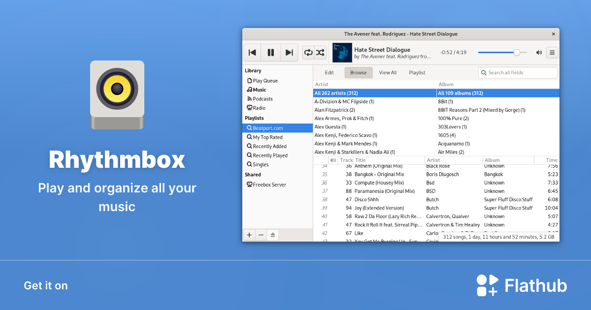 Install Rhythmbox on Linux | Flathub