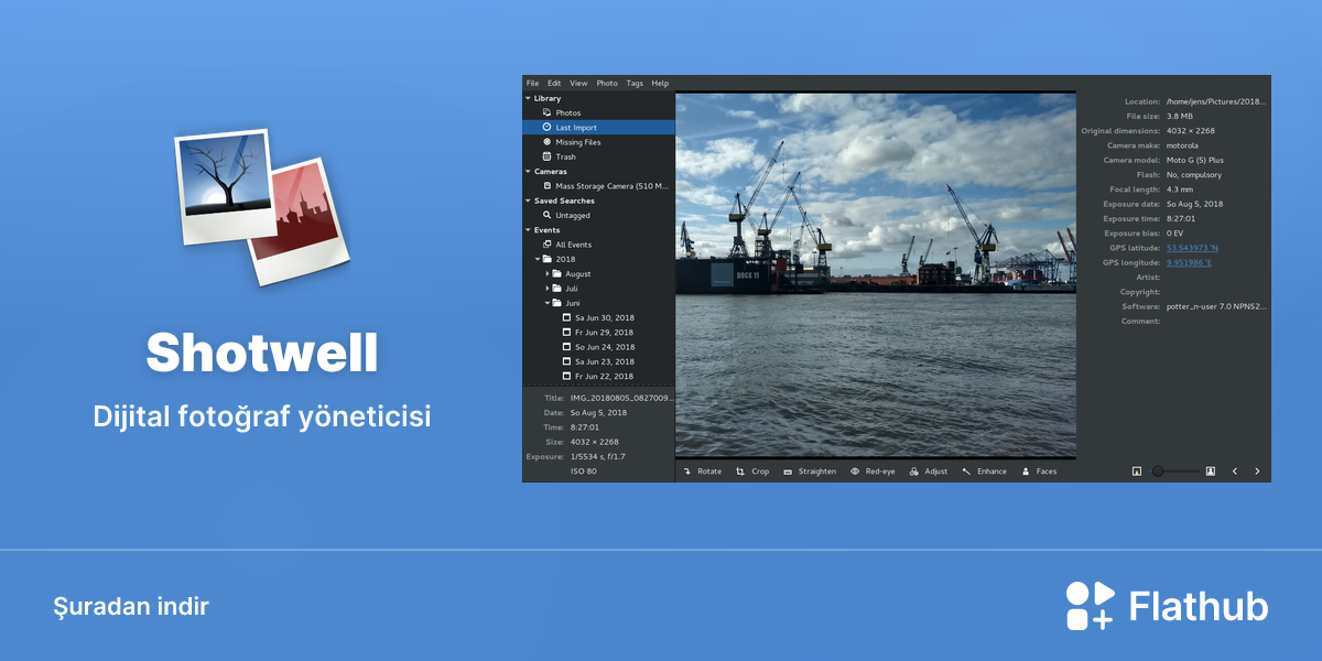 Shotwell uygulamasını Linux'ta kur | Flathub
